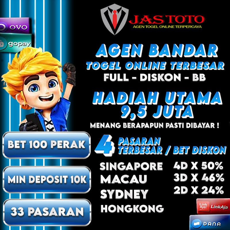 Jastoto 🚀 Bandar Togel Online Terpercaya, Togel Deposit Via Dana 10rb